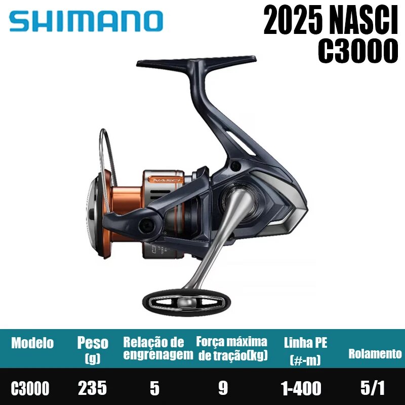 Спиннинговая катушка Shimano Nasci 2025 C3000