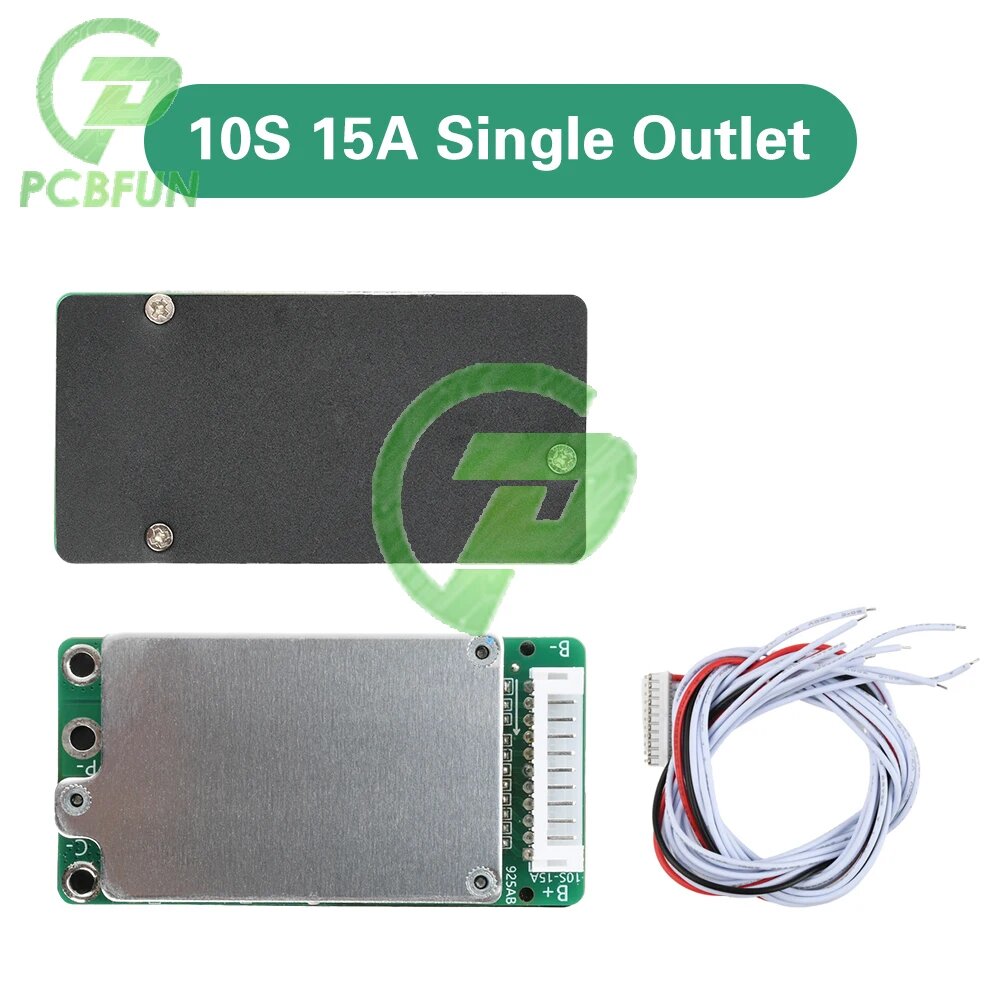 BMS 10S 36V 15A Single Outlet pcbfun