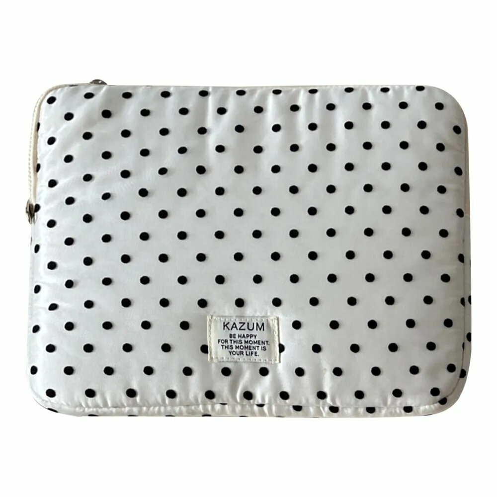 Чехол для ноутбука 13 14 дюймов из хлопчатобумажной ткани с вышивкой и точками