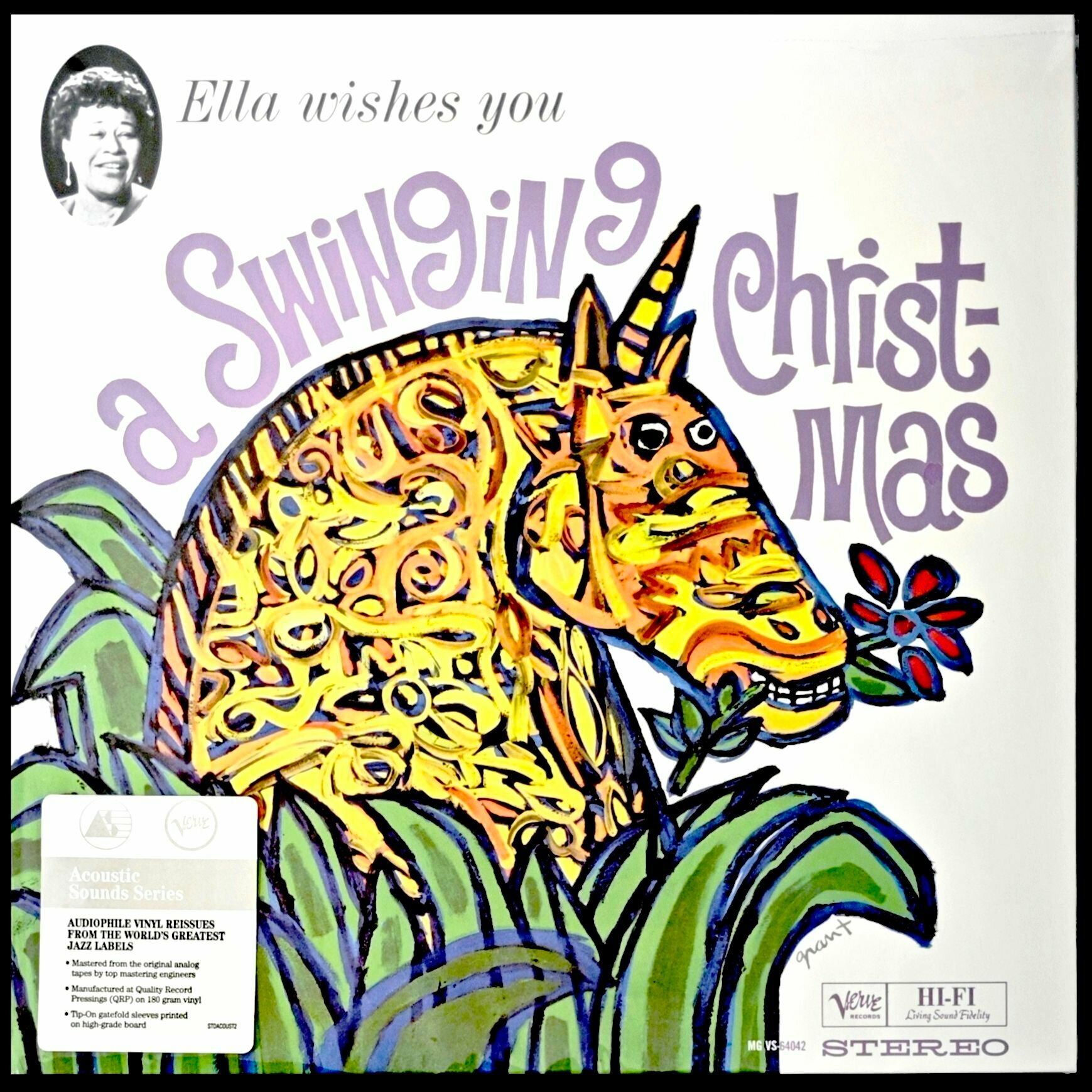 Виниловая пластинка Ella Fitzgerald - Ella Wishes You A Swinging Christmas (LP, 2021, Verve Records)