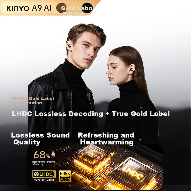 Jinyun KINYO A9S AI костная проводимость беспроводные Bluetooth наушники открытое исполнение для бега спортивные вызовы