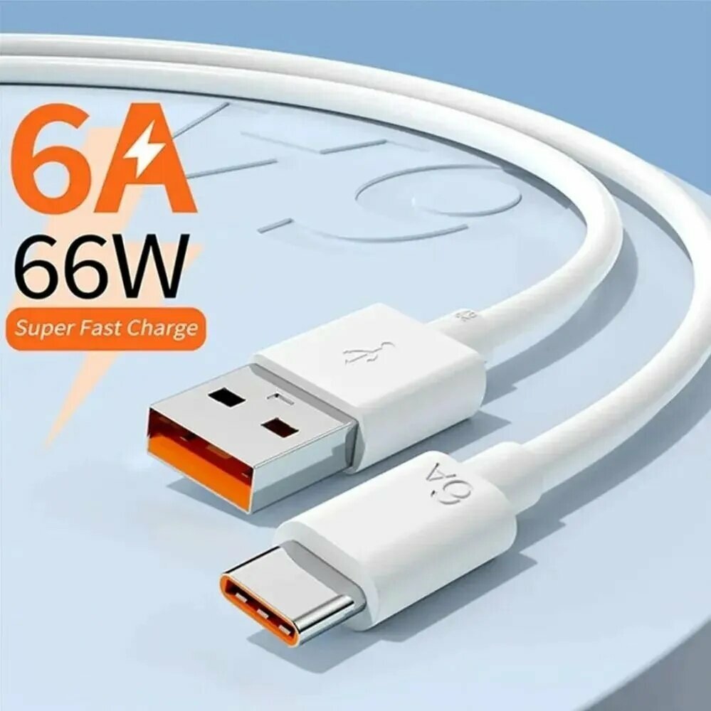 Кабель для мобильных устройств USB Type-C/USB Type-C, 1 м, белый
