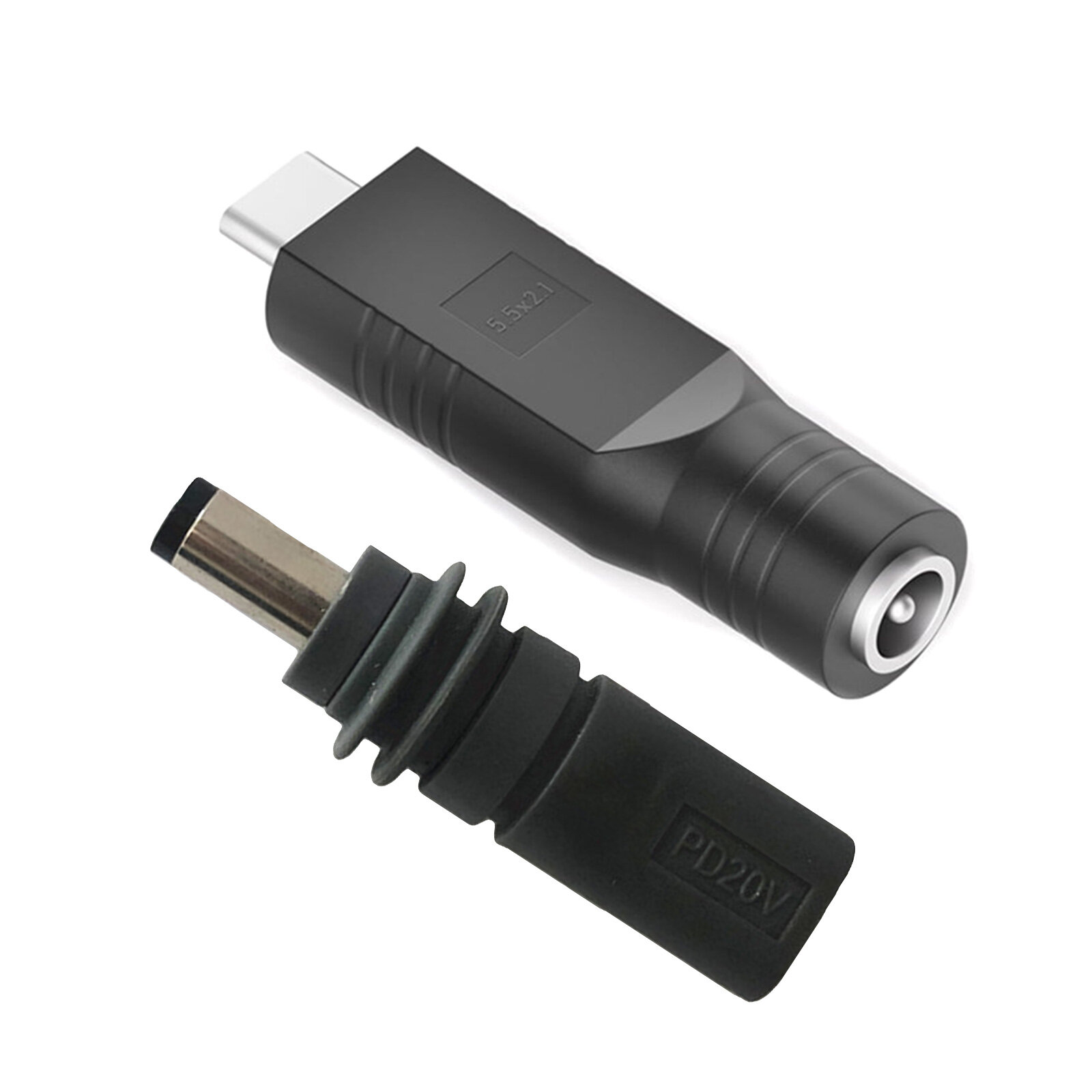 Адаптер питания DC5521 на USB c разъемом dc55x21 мм