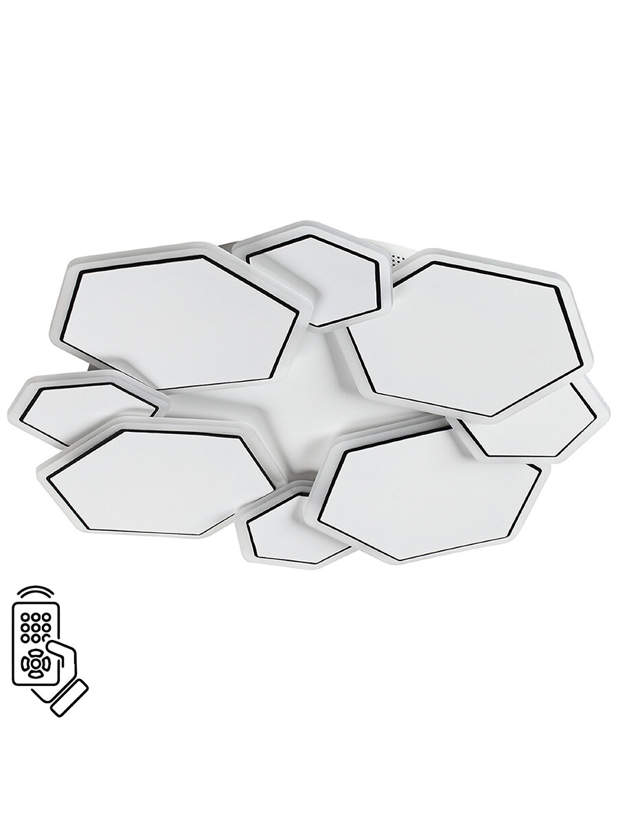 Люстра потолочная светодиодная с пультом LUMION 8012/75CL BRIDGE, 75Вт, 3000-6000К