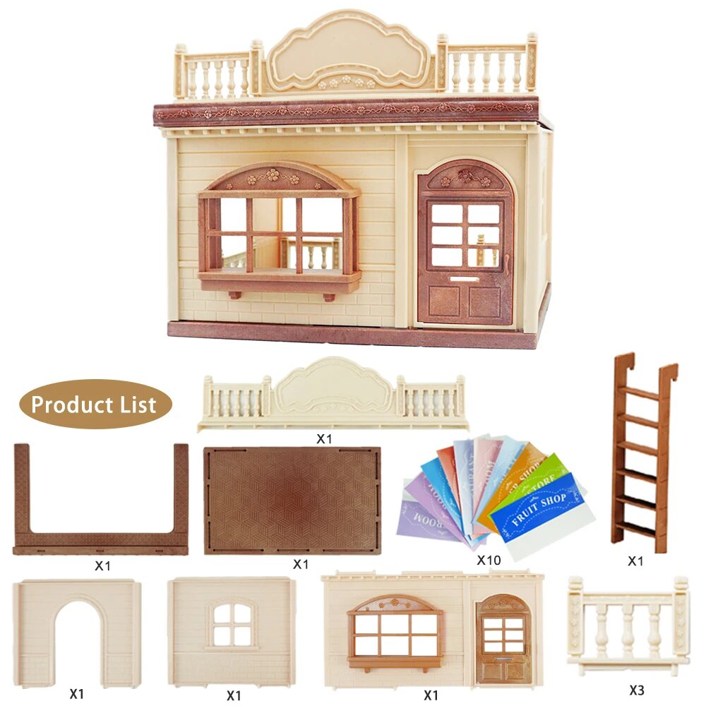 Миниатюрный кукольный домик MSFTOYS, Цвет: D House