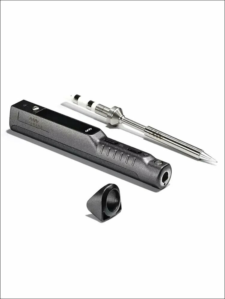 Паяльник MINIWAVE TS101 96 Вт Smart Soldering Iron, серый цвет, USB питание для пайки — фото 1