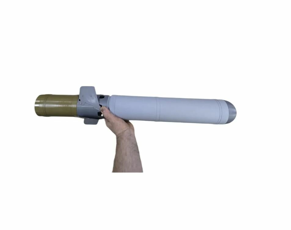 Учебный выстрел для макета ручного гранатомета РПО-А Шмель из пластика