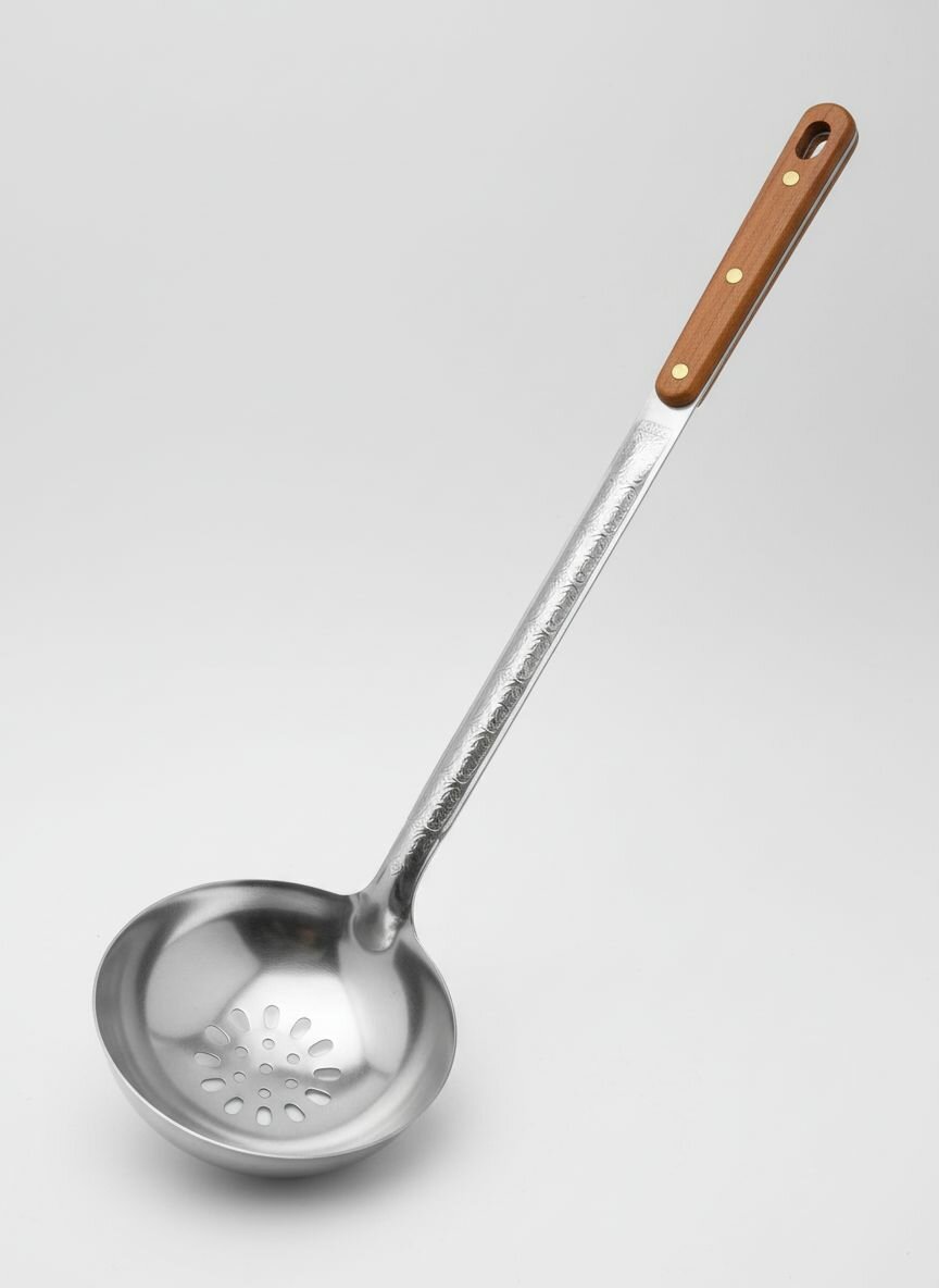 Шумовка для казана с деревянной ручкой CRAZY CHEF