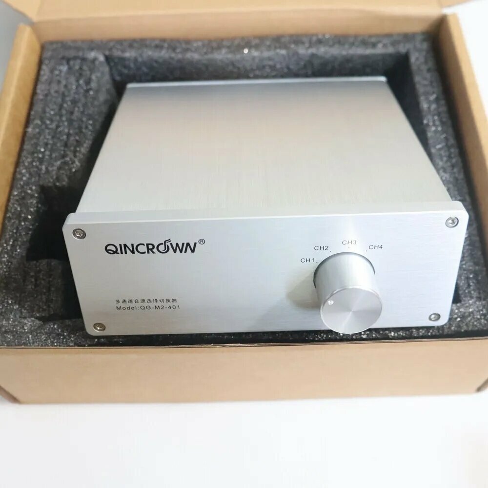 Качество звука без потерь 4 входа 1 выход, 1 переключение каналов 4 канала Hifi стерео RCA аудио вход Источник сигнала Переключатель Разделитель Селектор