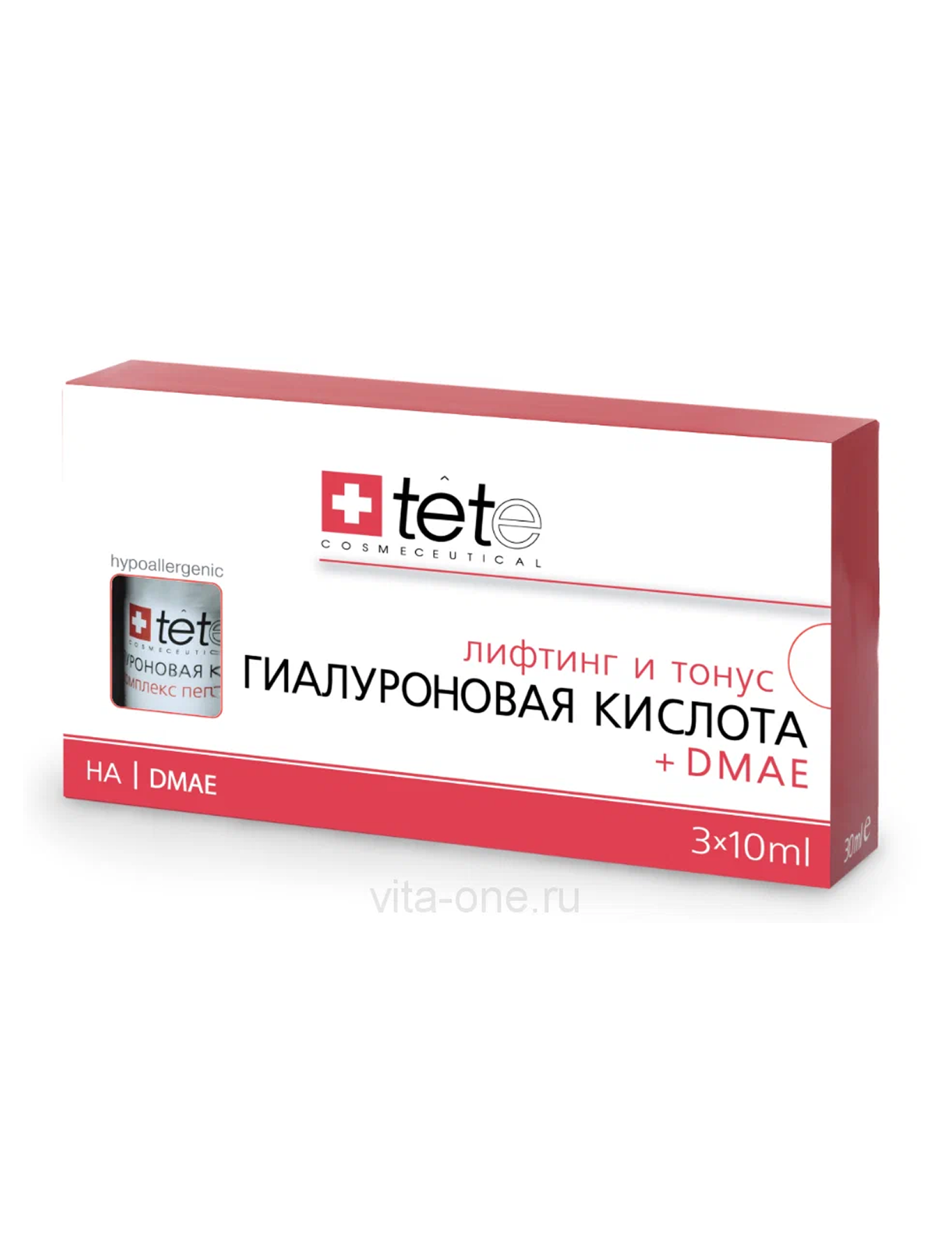 Гиалуроновая кислота и дмаэ Tete cosmeceutical (Тете косметик) 3*10 мл