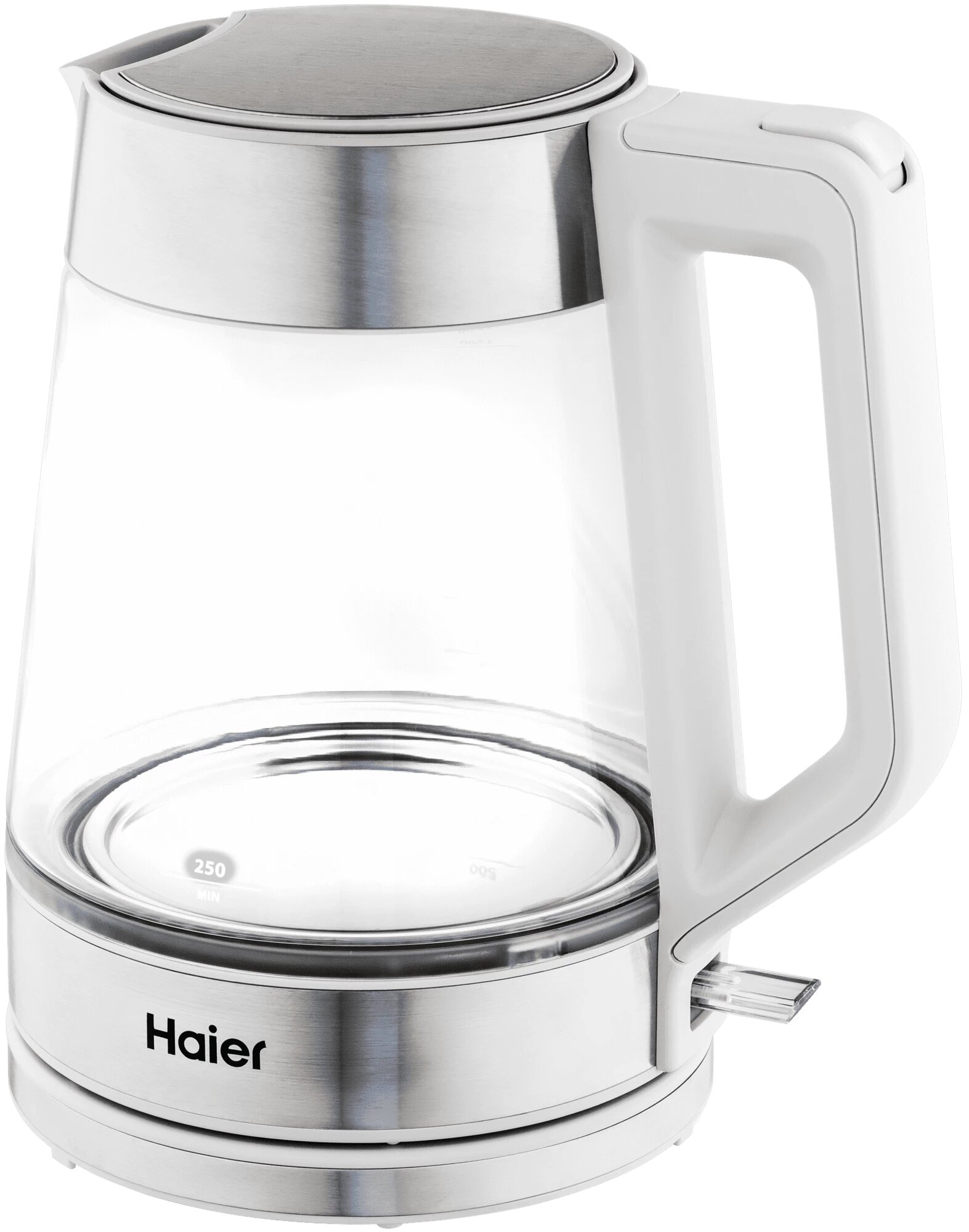 Чайник электрический Haier HK-500, 2200 Вт, 1.7 литра, термостойкое стекло