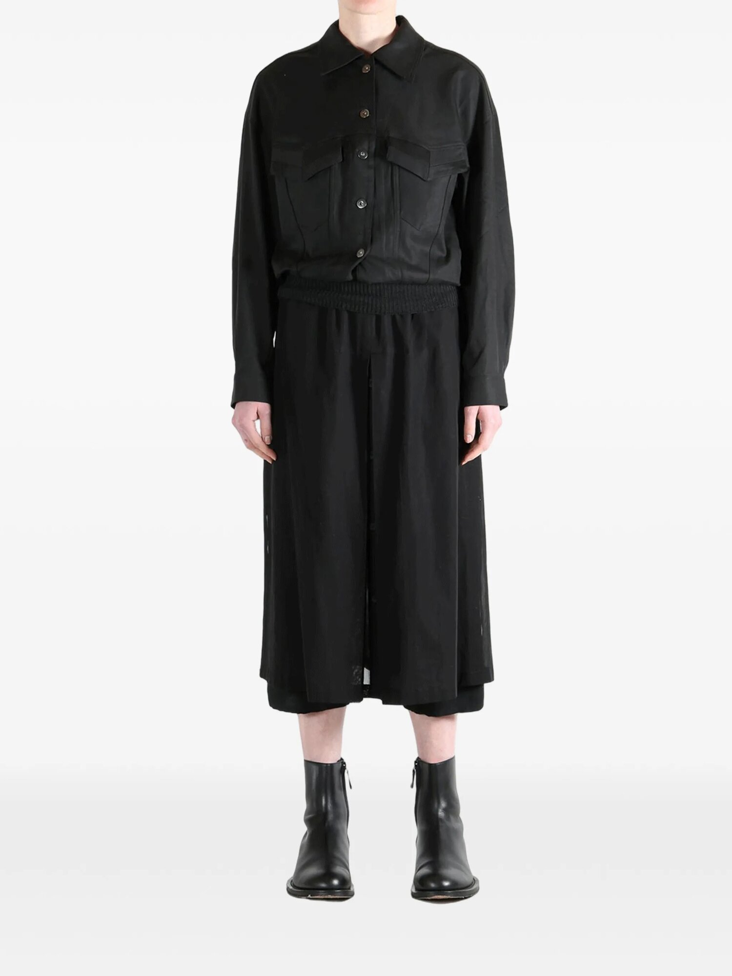 Куртка KIKO KOSTADINOV Buttoned pocket jacket, размер 36, black/black — фото 1