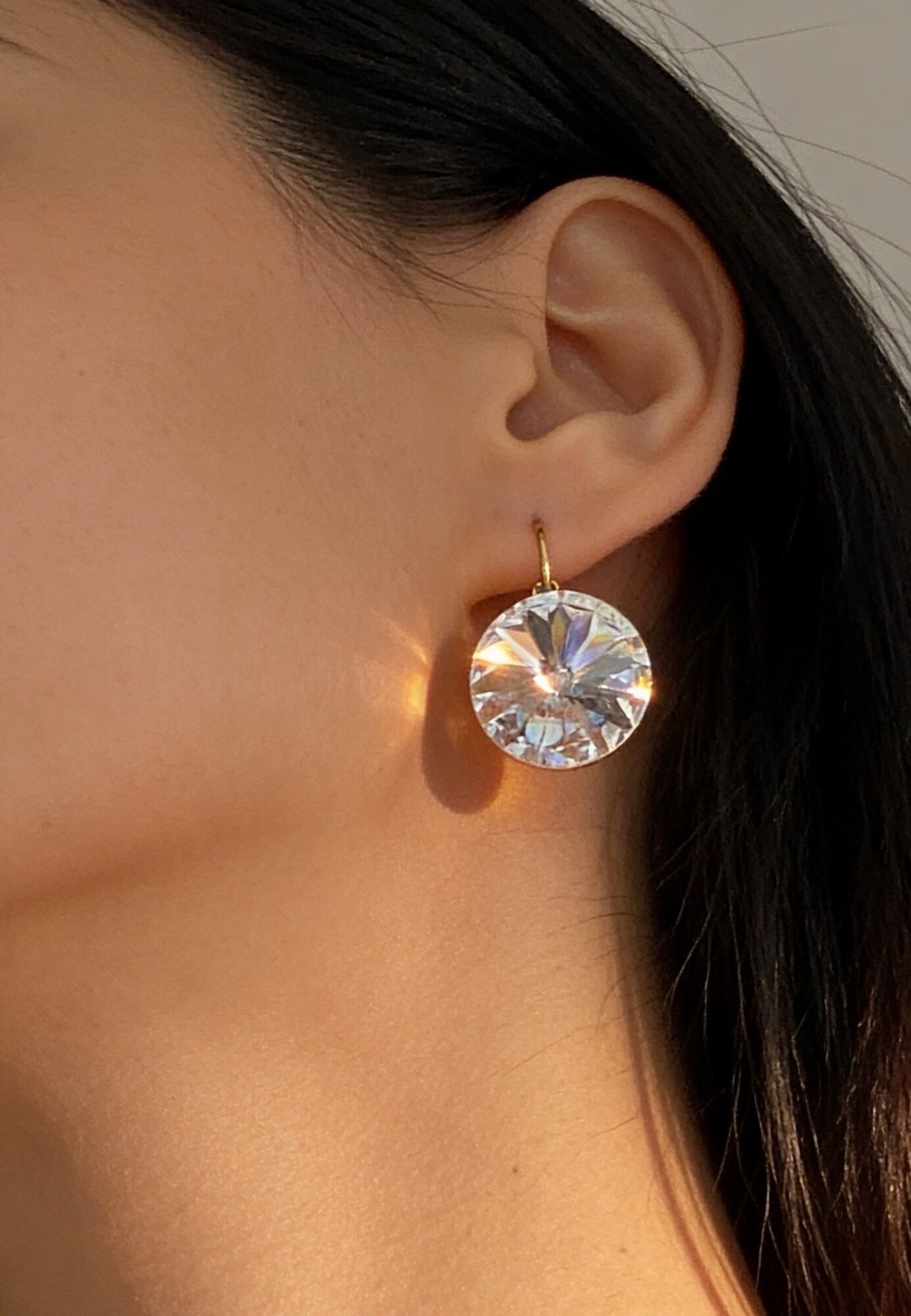 Серьги, кристаллы Swarovski