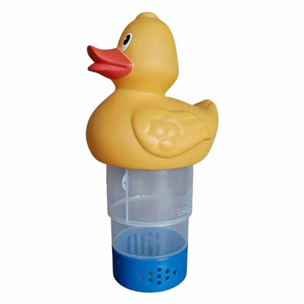 Поплавок-дозатор для бассейна в виде утки автоматическая подача хлора средство для очистки воды