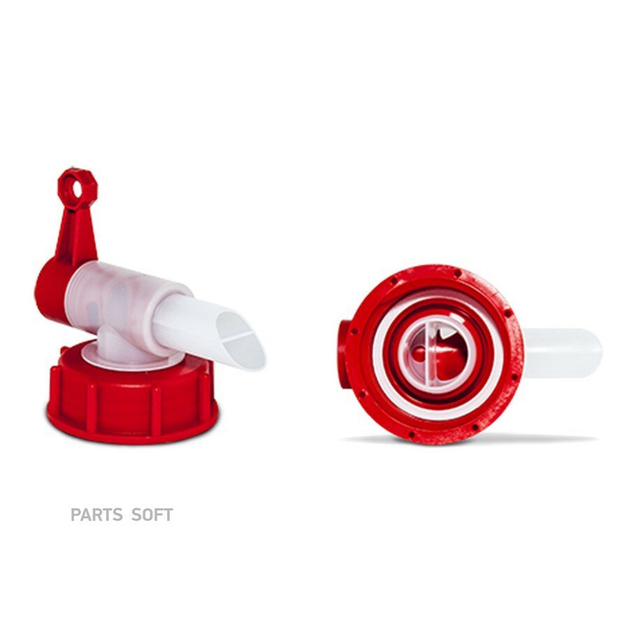 Кран сливной кран-крышка для канистры 20л с горловиной 55 мм, с перекрывающим механизмом, предназначена для дозированного слива различных жидкостей, кроме ГСМ GRASS IT-0440 | цена за 1 шт