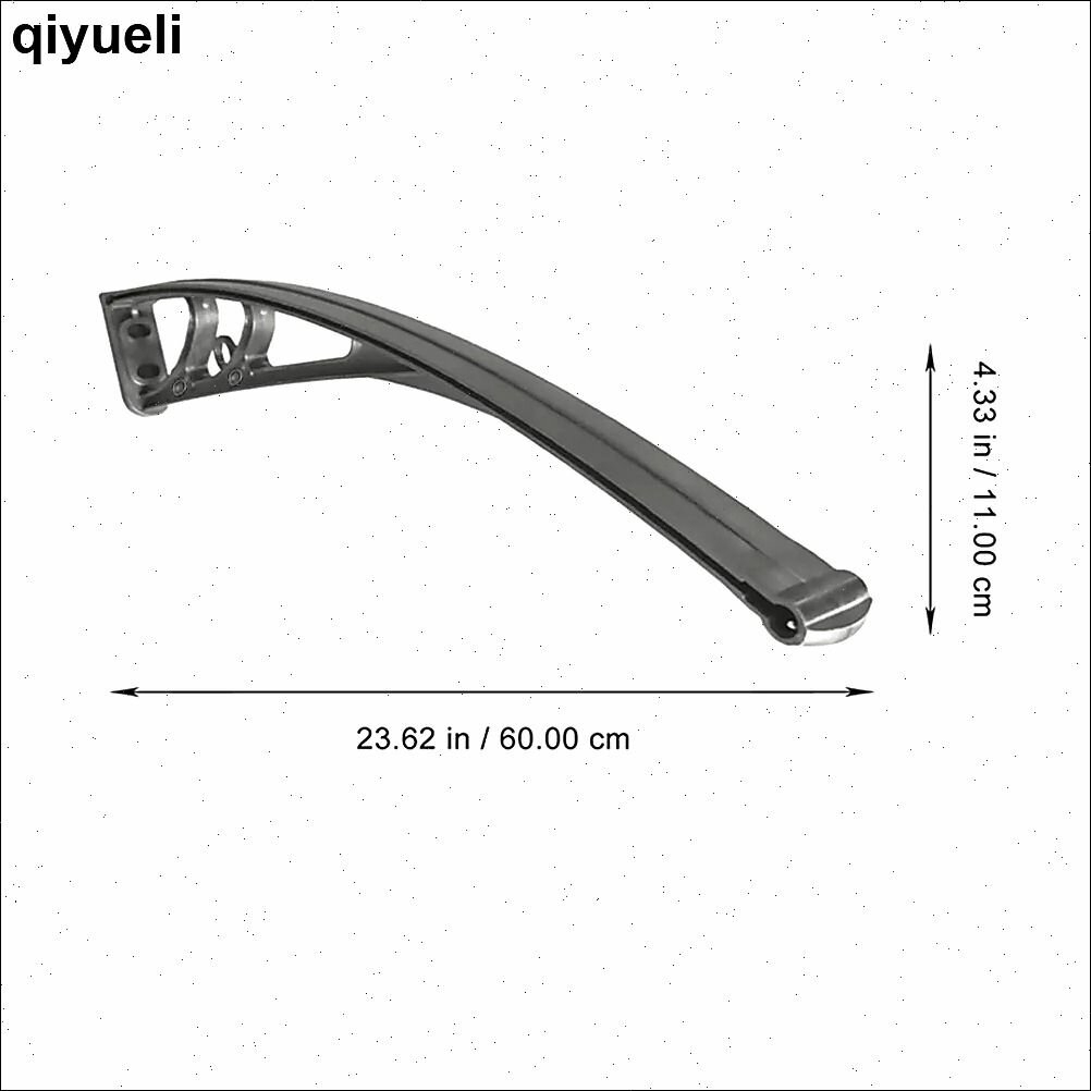 Готовый навес для крыльца в разобранном виде с кронштейном без стекла