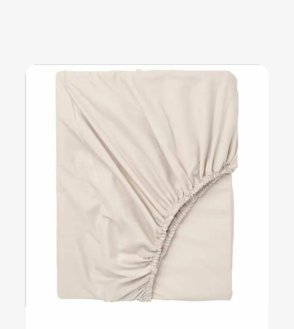 DVALA Простынь на резинке 150х200 см икеа, Простыня с резинкой100% хлопок，-бежевый