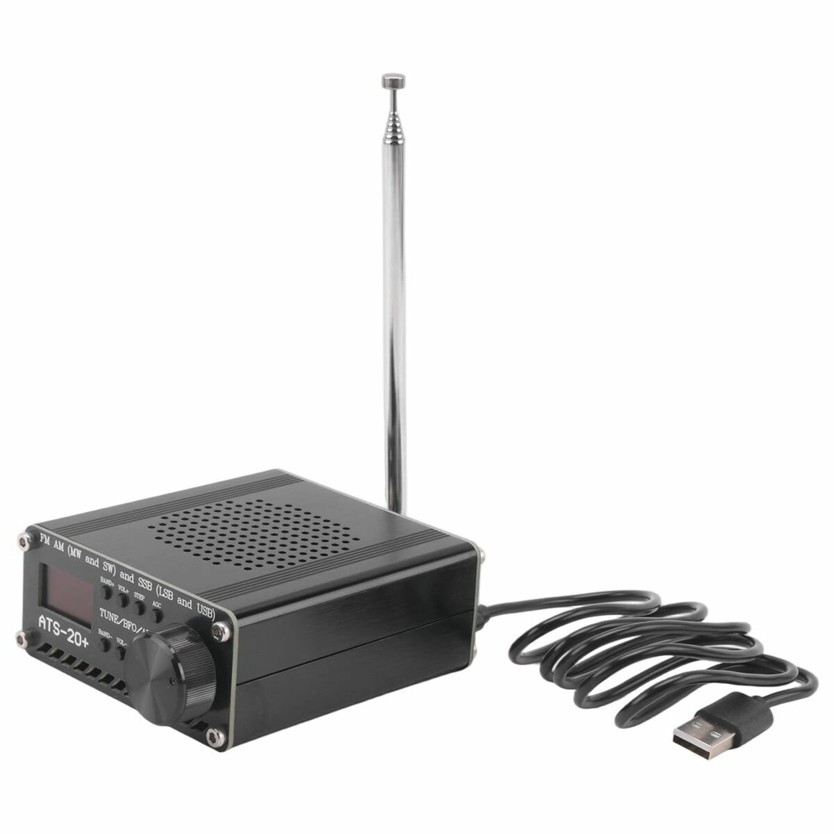 Si4732 ATS-20+ ATS20 Коротковолновый радиоприемник DSP SDR-приемник Беспроводной приемник (пластик + металл)