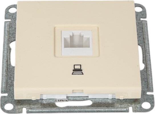 Systeme Electric ( Schneider Electric) WESSEN 59 Бежевый Розетка компьютерная 1-ая RJ45 кат. 5e RSI-152K5E-2-86