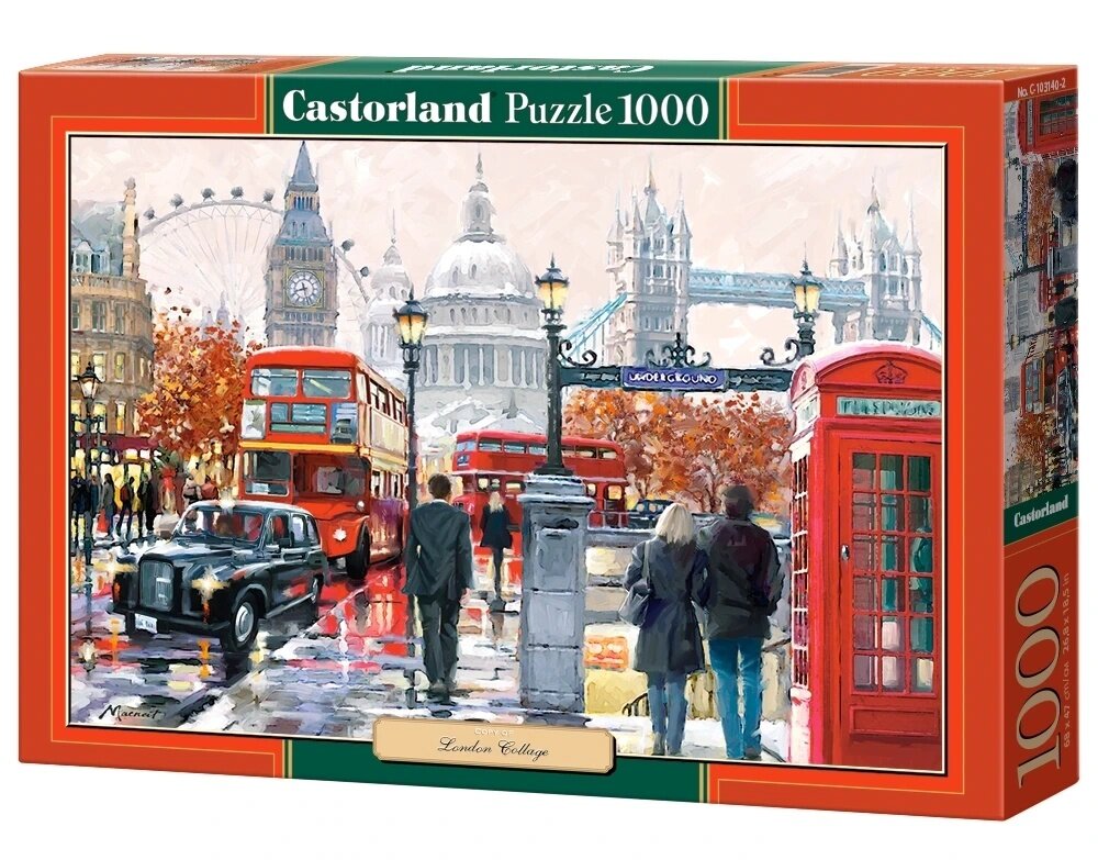 Пазлы 1000 деталей "Коллаж, Лондон" CastorLand