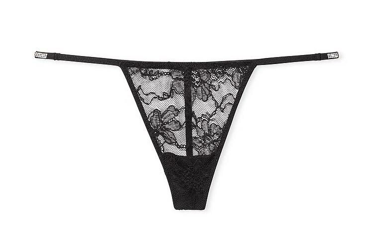 Женские трусы-стринги Victoria's Secret 9880527, L EU, черный