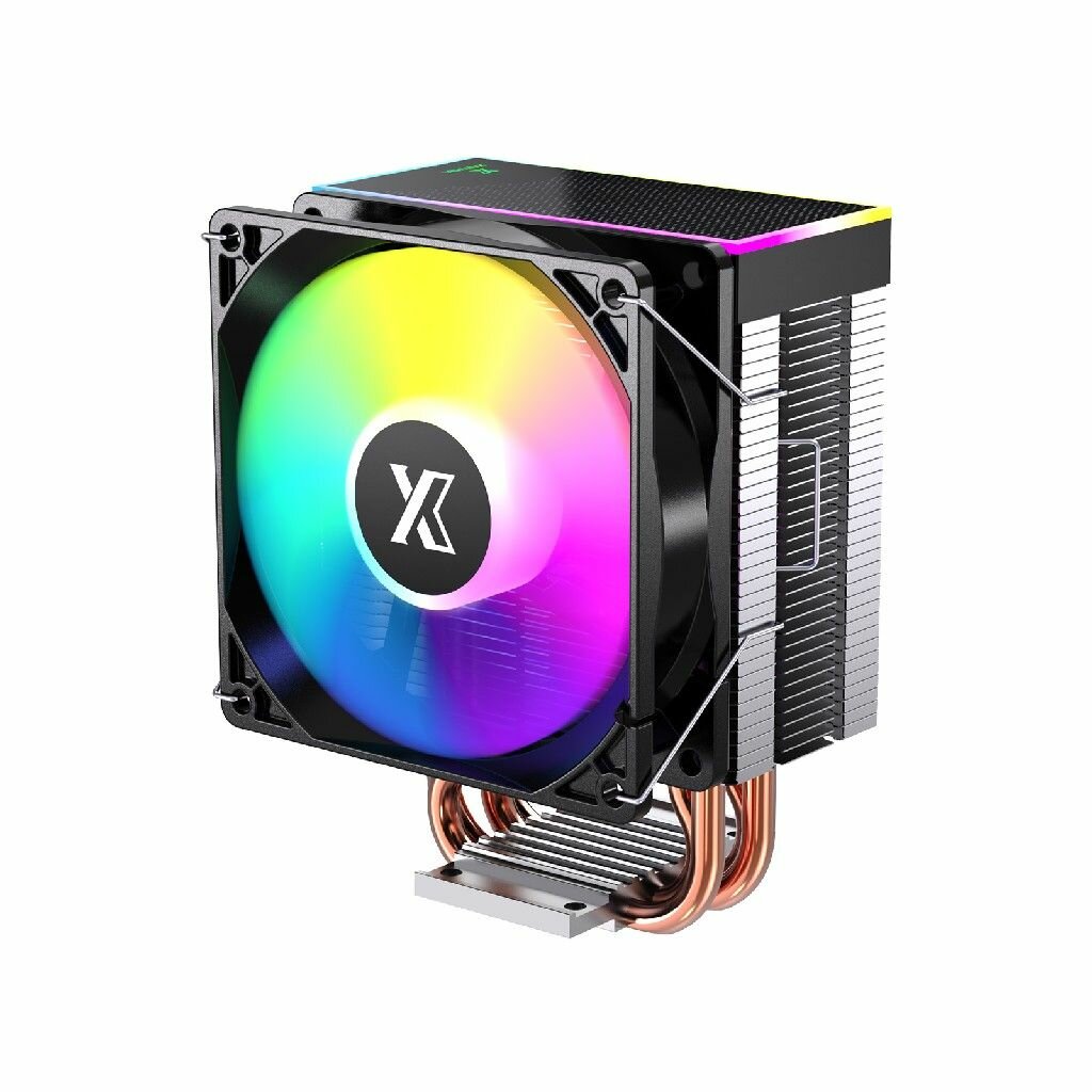 Кулер для процессора XASTRA AE904 FRGB LGA1851/1700/1200/115X/AM5/AM4 (TDP 160W, 4 тепл. трубки , PWM FAN FRGB 92mm)