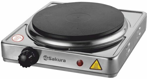 Настольная плита SAKURA электрическая ПЭ-01Н