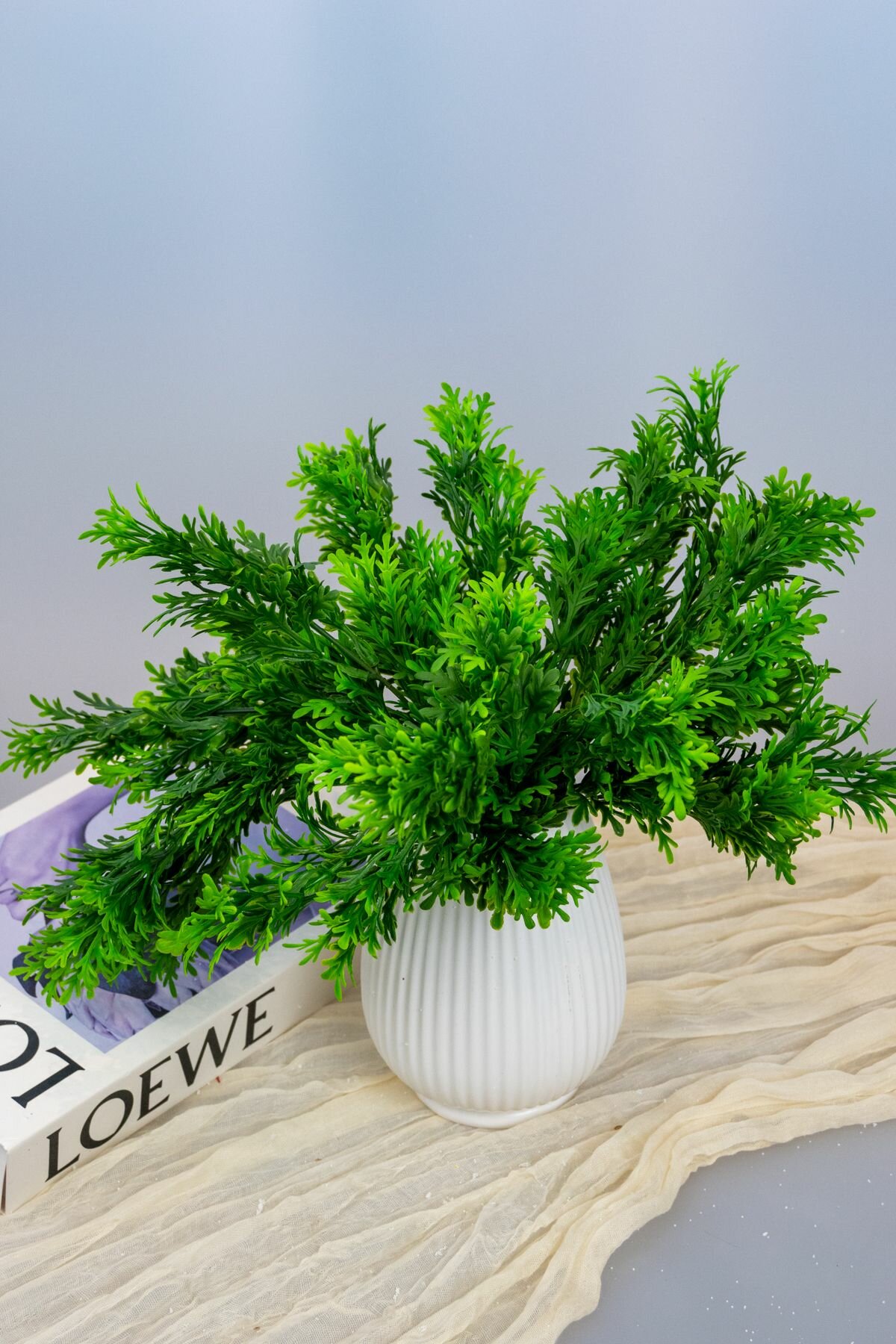 Искусственная трава зелень туя западная 36 см для декора интерьера 3 букета