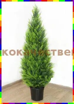 Искусственная туя 120 см в горшке, искусственные хвойные растения для декора дома