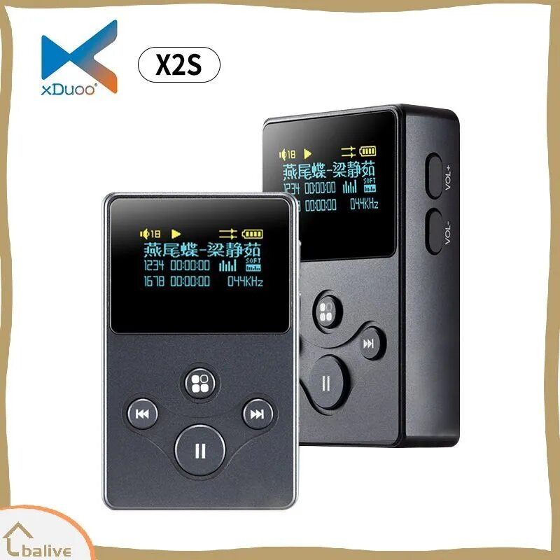 MP3-плеер xDuoo X2S черный, Hi-Fi плеер, USB Type-C, поддержка micro SD