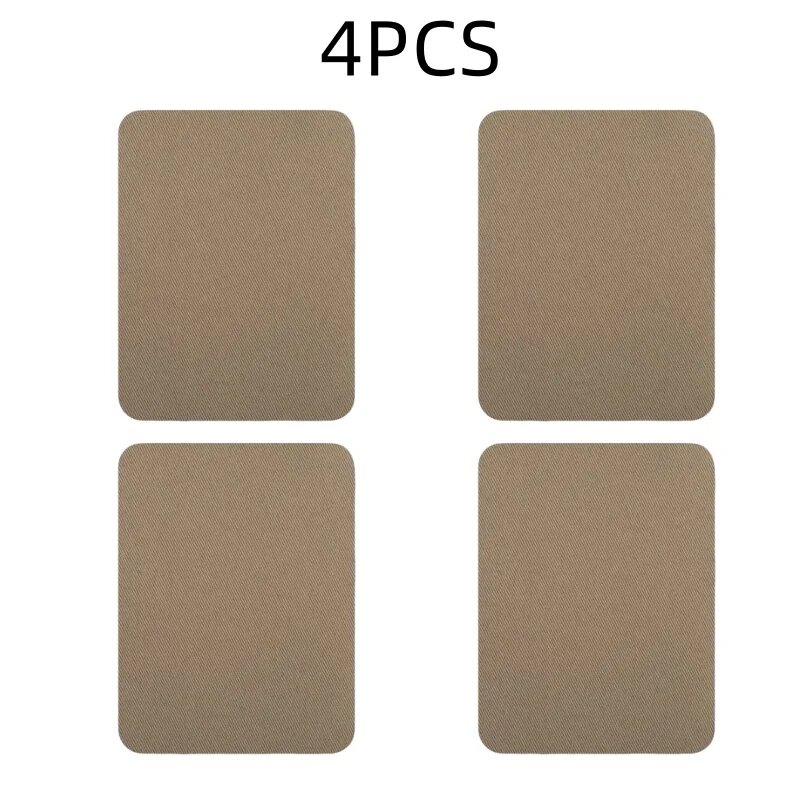 Нашивки хлопковые 12,5x9,5 см, хаки, 4шт