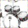 Детский барабанный набор Jazz Drum серебряного цвета для детей 3-6 лет