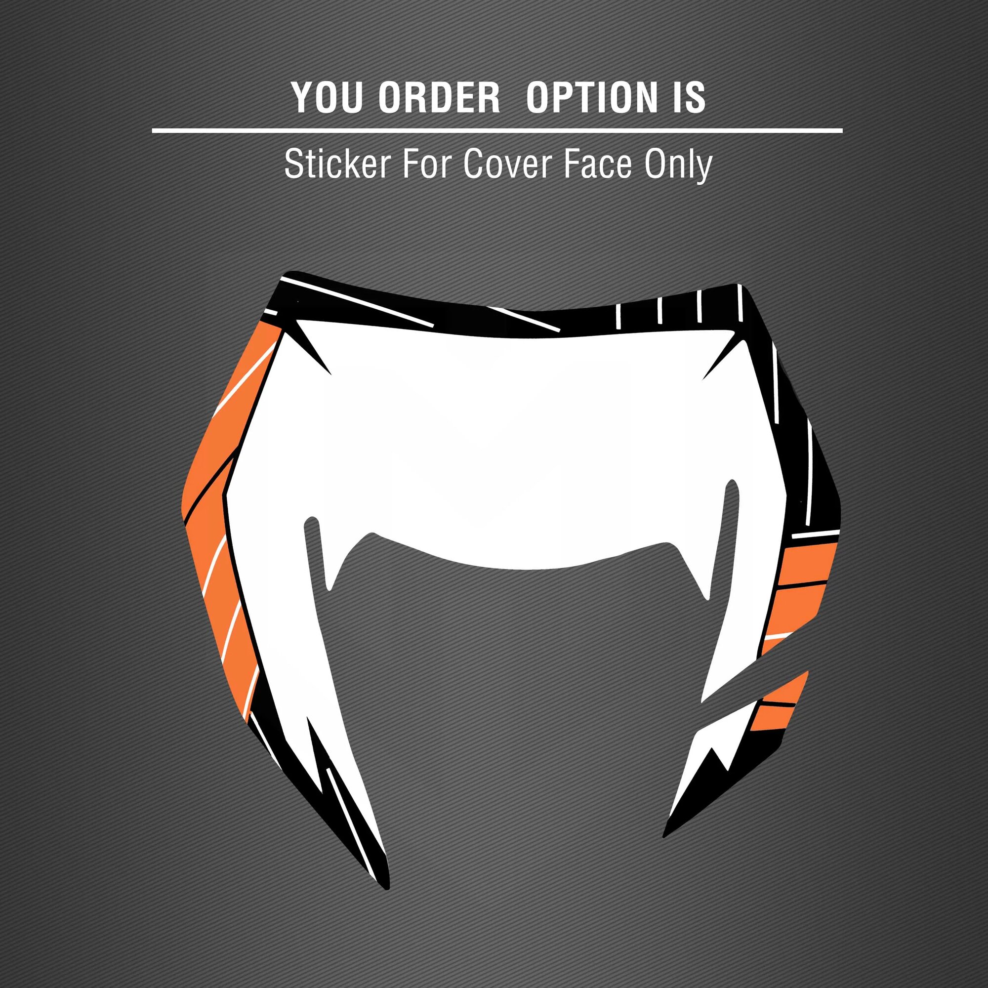 Фара Налобная с наклейкой для мотоцикла KTM SX F EXC XCF SMR 2014 2015 Оранжевый, Sticker For Cover