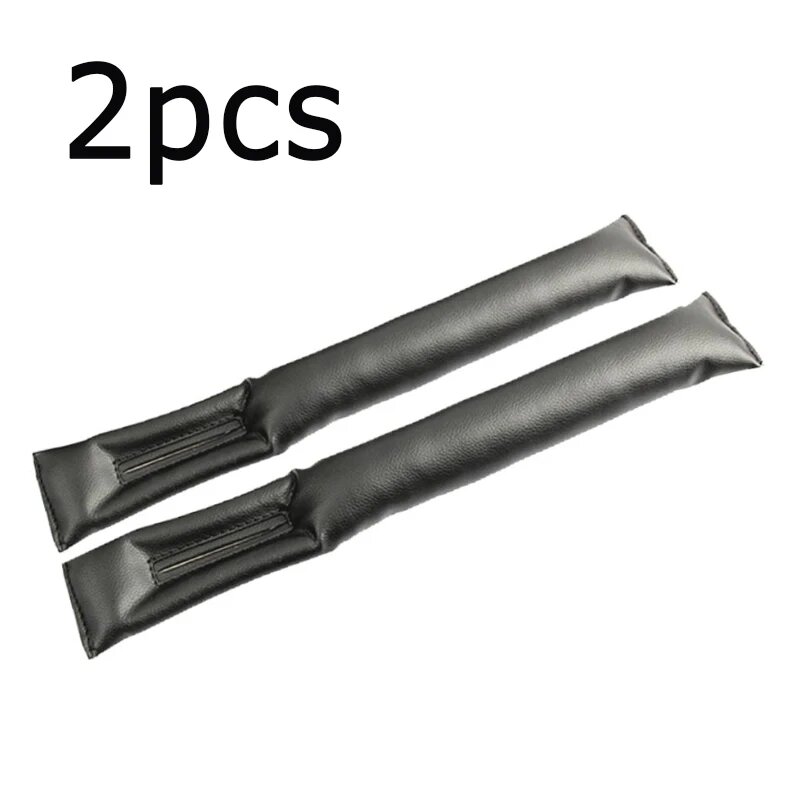 2 шт, наполнитель зазора автомобильного сиденья, набивка из искусственной кожи, мягкая 2pcs black