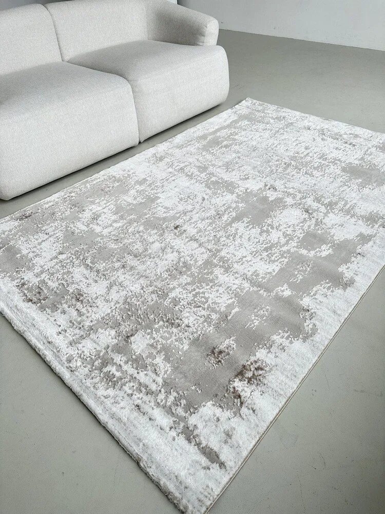 Ковер LAXMI 80x100 см бежевого цвета из полипропилена для дома, Турция