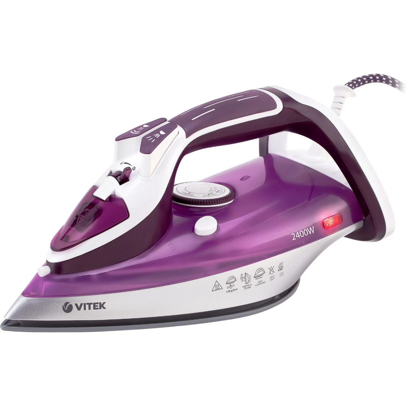 Утюг Vitek VT-1246 2400Вт фиолетовый 2319324 2034096
