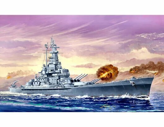Trumpeter 05761 1/700 Лин кор ВМС США Massachusetts BB-59 Модель сборки судна
