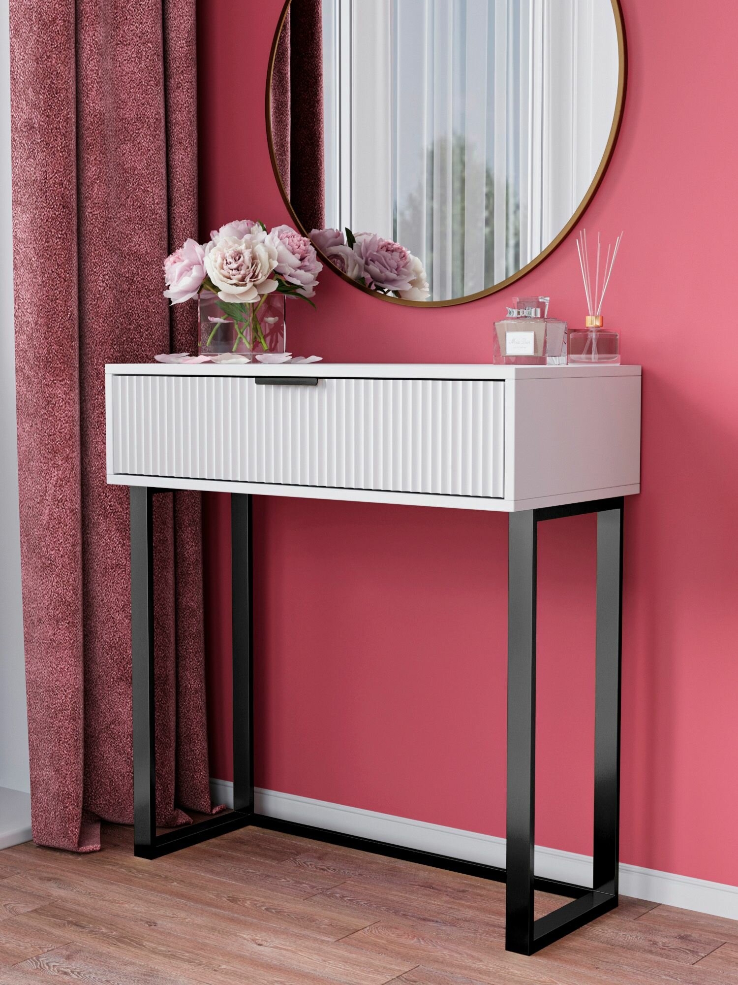 Туалетный столик на ножках консоль напольный