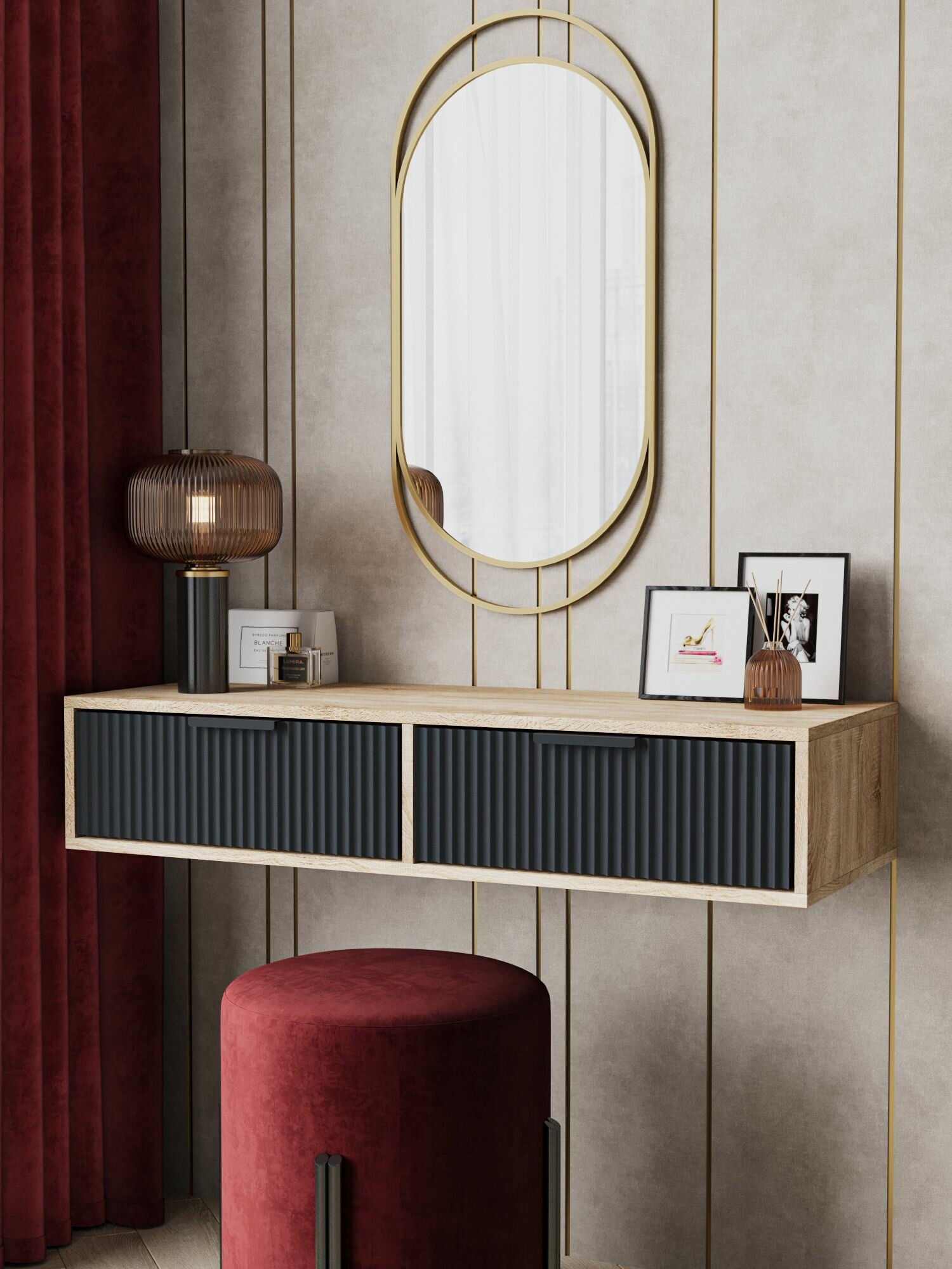 Туалетный столик , консоль подвесная