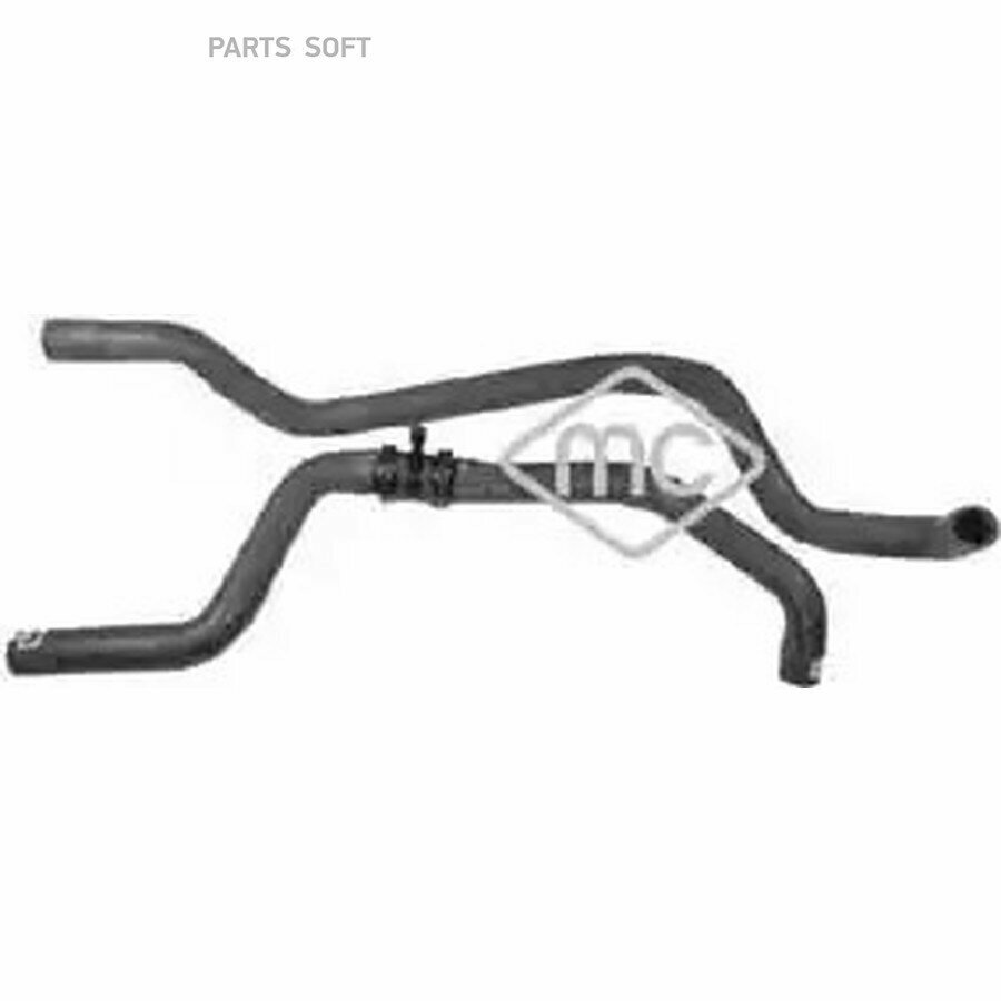 METALCAUCHO 09504 Патрубок системы отопления RENAULT LOGAN (2004-2015)