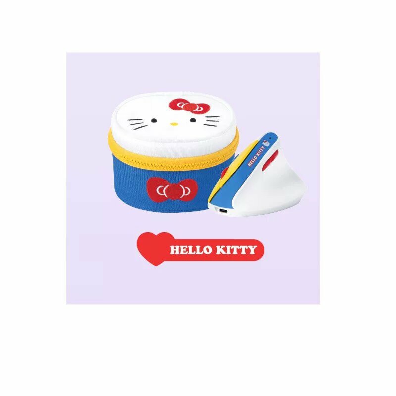 Вертикальная мышь Hello Kitty, розовая, беспроводная, с чехлом