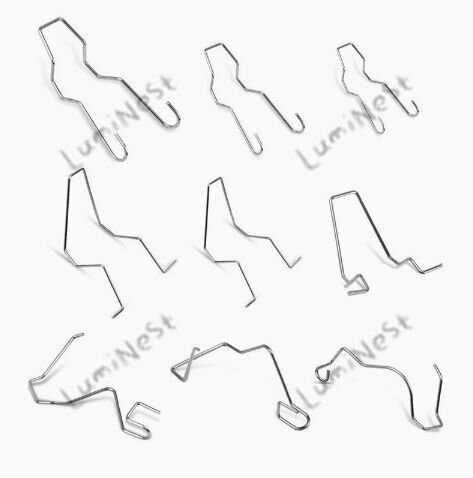 Пружинные зажимы для ламп накаливания H1/H3/H4/H7, комплект 9 шт для фар, крепление лампы в гнезде, футляр