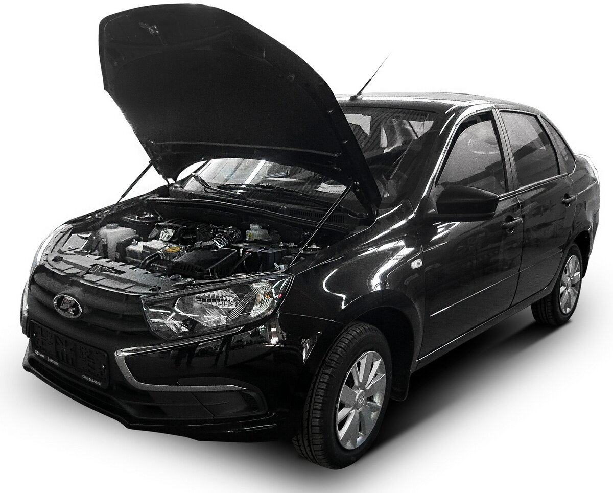 Газовые упоры капота АвтоУпор для Lada Granta I рестайлинг 2018-н. в, 2 шт, ULAGRA021