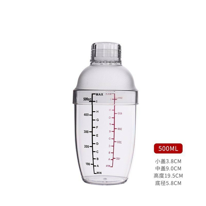Стакан для коктейлей с градуировкой, прочный шейкер для коктейлей, ручная работа, инструмент для лимонного чая, посуда для молочного чая, кувшин для шейкера
