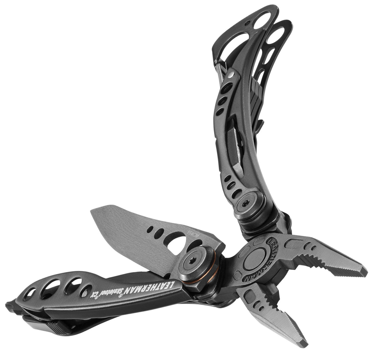 Мультитул LEATHERMAN Skeletool CX Onyx No Sheath, 7 функций, черный матовый (без чехла)