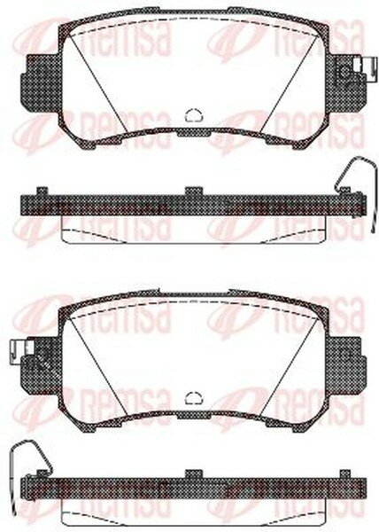 Колодки тормозные задние REMSA 1507.00 Mazda Cx5 11->