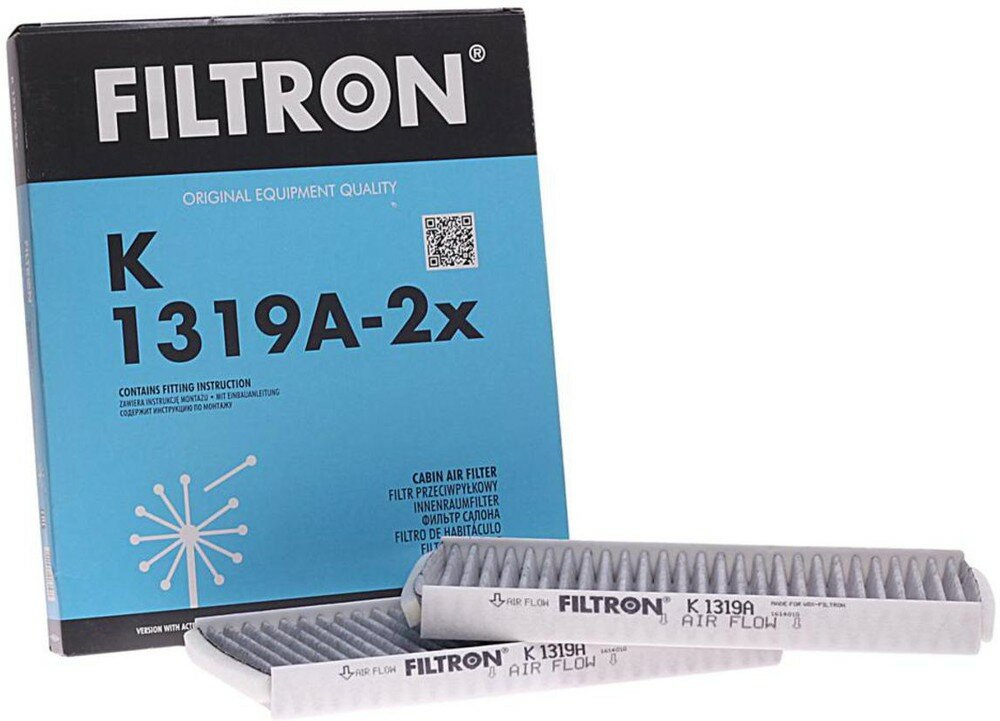 Фильтр салона FILTRON K1319A-2X Mazda Mpv, Rx8 03.02->, комплект 2 шт
