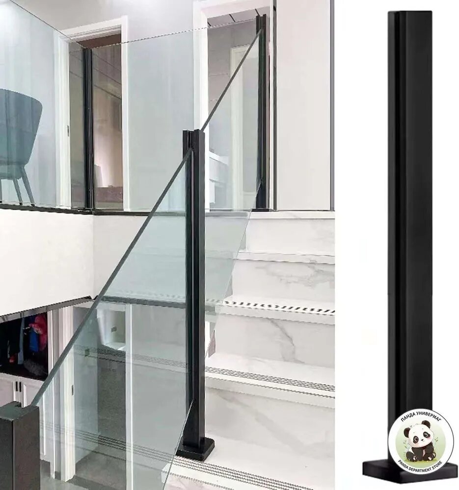 Стойка Стеклянного Ограждения Для Стекла Толщиной 3/8" Или 1/2"