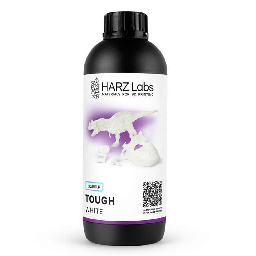Фотополимерная смола HARZ Labs Tough, белый, 1000 гр