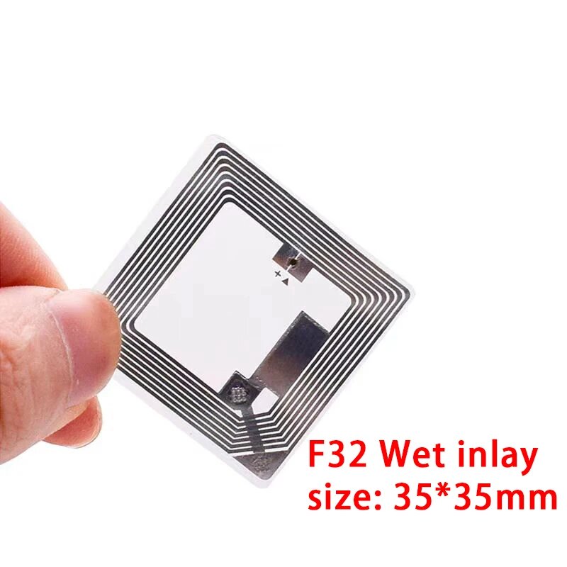 RFID метка F32 Wet inlay 35x35mm